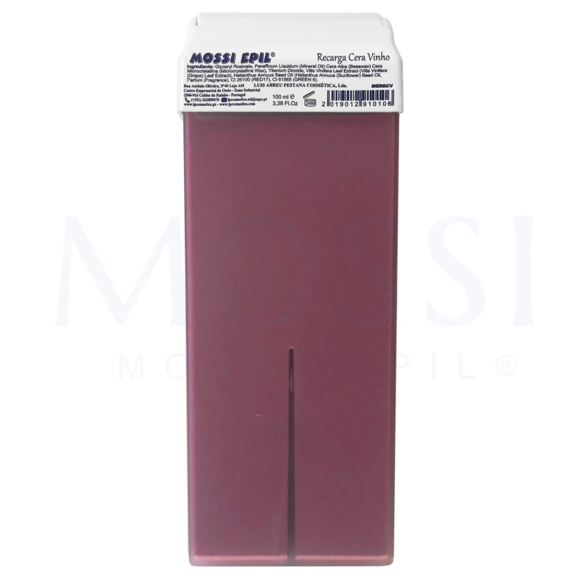 Recarga cera roll on depilatória VINHO 100mL | LP Cosmética - Mossi Epil